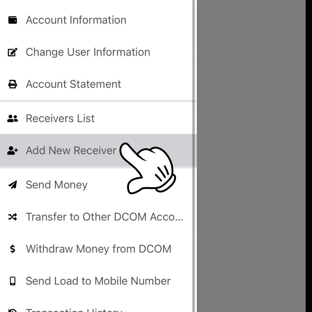 How to add GCASH as your receiver? - DCOM Money Express
