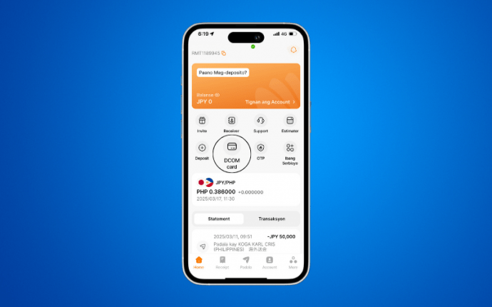 Paano Mag-Request ng DCOM Remittance Card via DCOM App