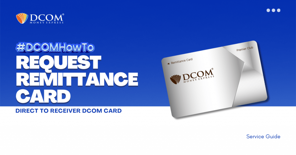 Paano Mag-Request ng DCOM Remittance Card via DCOM App
