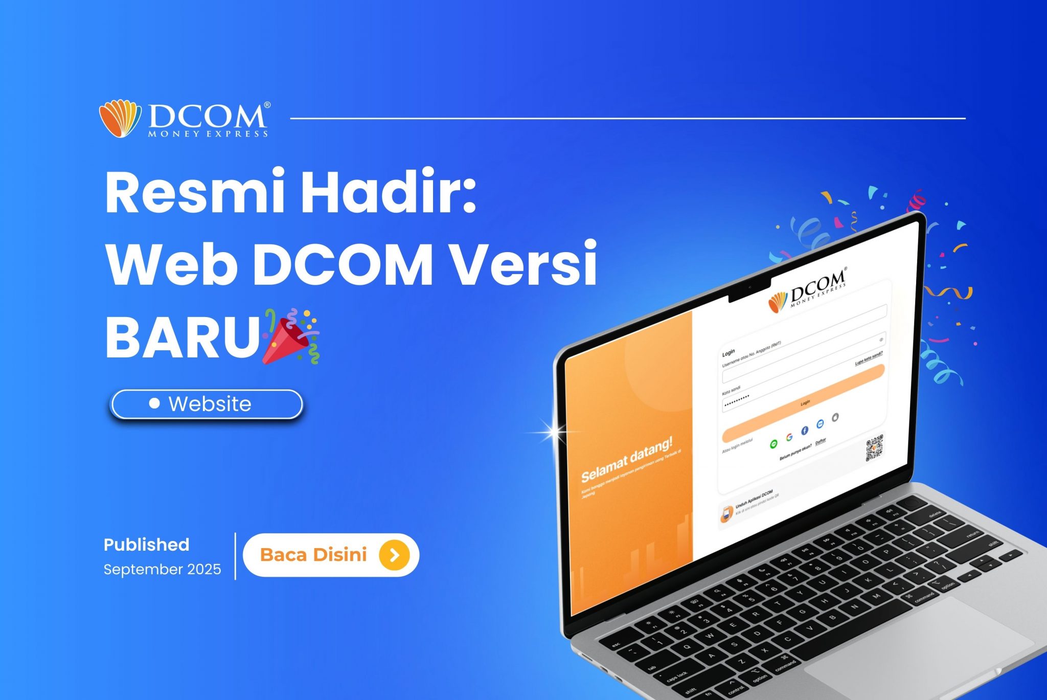 Resmi Hadir: Website DCOM punya tampilan BARU🎉